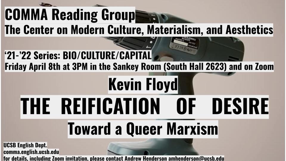 COMMA – Center for Modern Literature, Materialism and Aesthetics