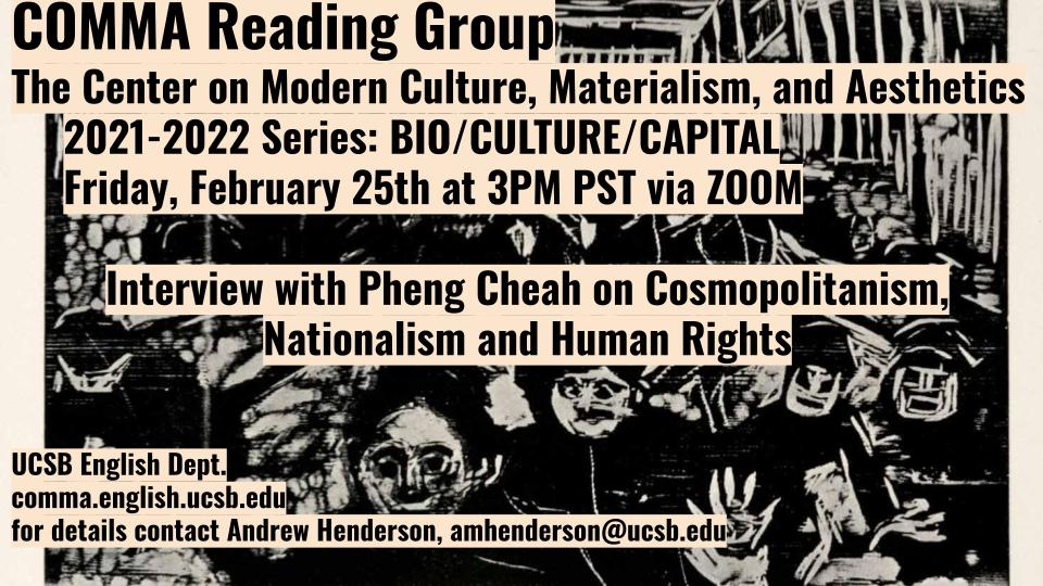 COMMA – Center for Modern Literature, Materialism and Aesthetics