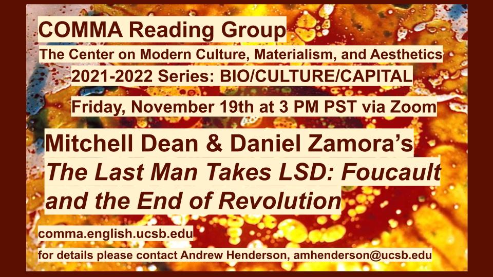 COMMA – Center for Modern Literature, Materialism and Aesthetics